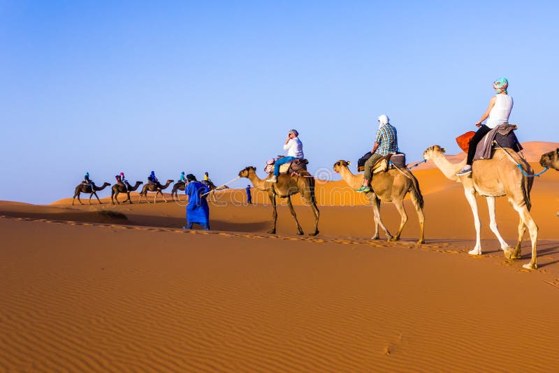 Caravan on Sahara editorial image. Image of adventure - 40664190