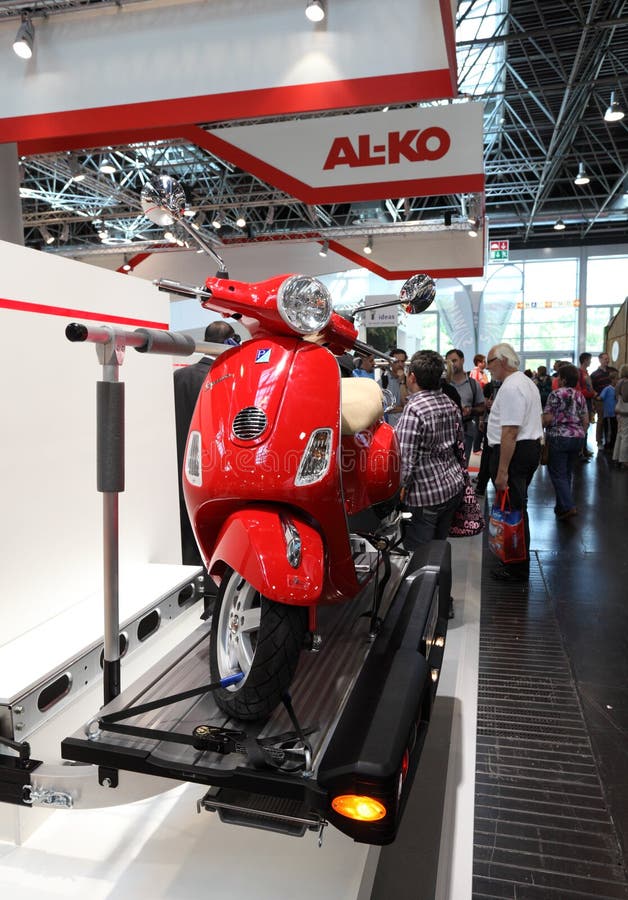 Caravan Scooter Carry System Editorial Stock Photo - Image of alko ...