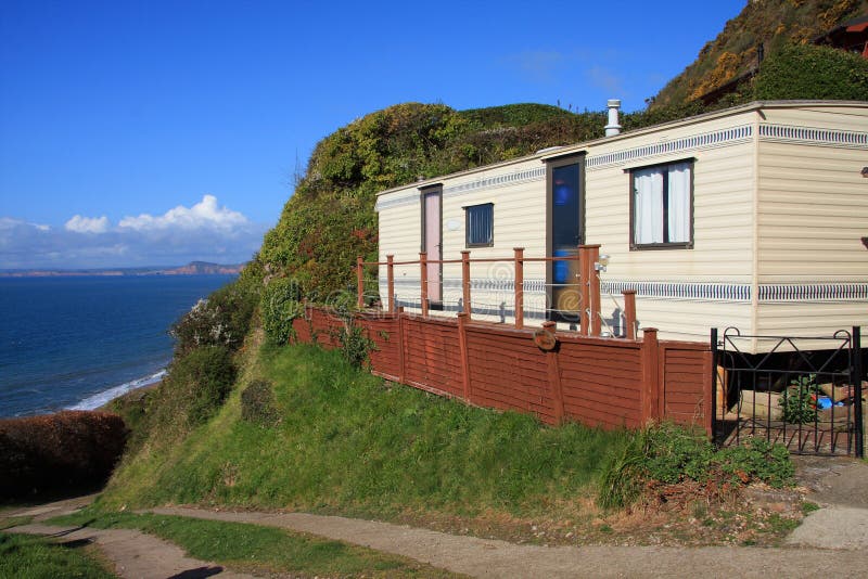Caravan with a sea view stock image. Image of freedom - 11885751