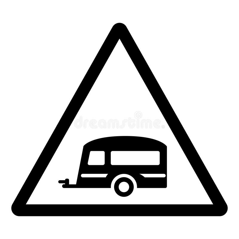 Caravan Symbol Sign,Vector Illustration, Isolate on White Background ...