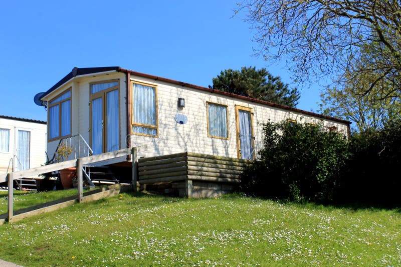 Modern static caravan stock photo. Image of static, english - 25775336