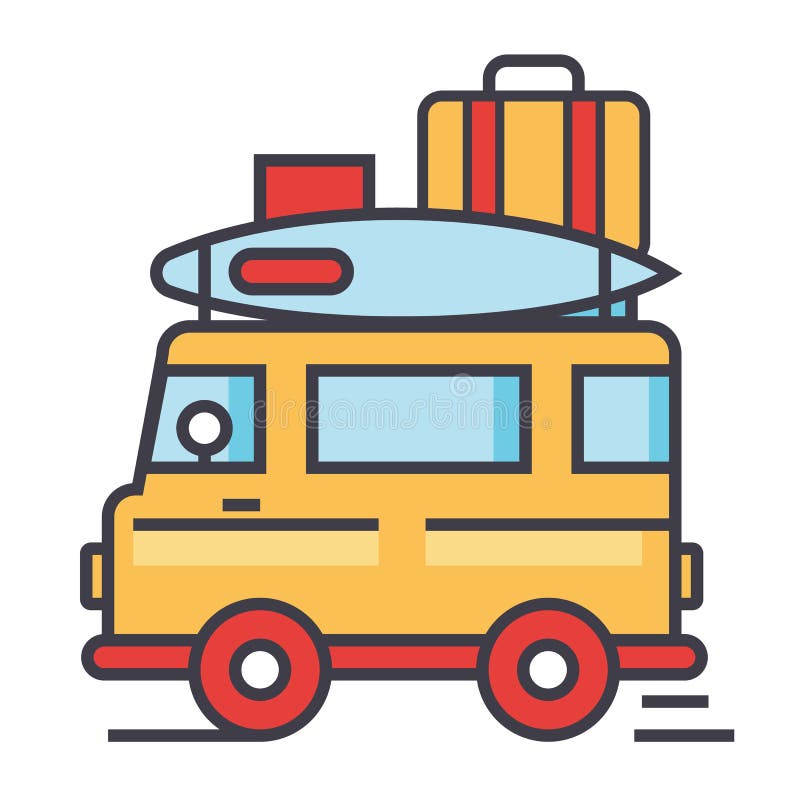 Travel Trailer Line Drawing Stock Illustrations – 482 Travel Trailer ...