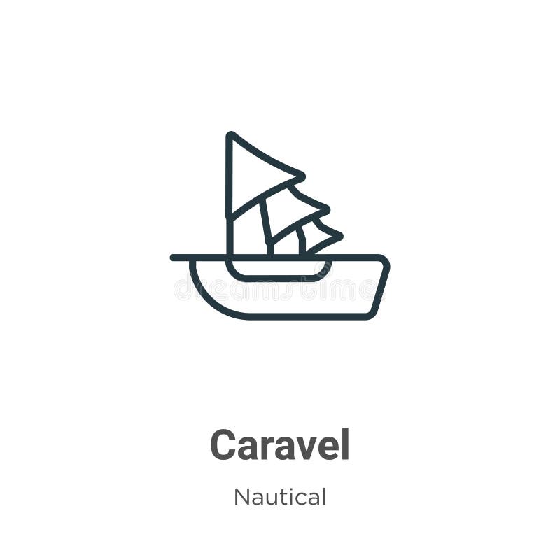 Caravel Icon in Filled, Thin Line, Outline and Stroke Style. Vector ...