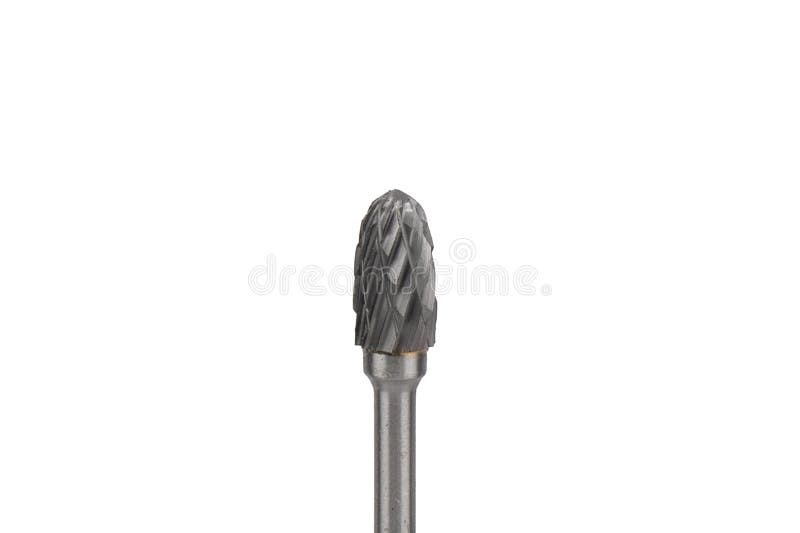 Carbide Burrs Isolated on White Background. Rotary File Burr Texture ...