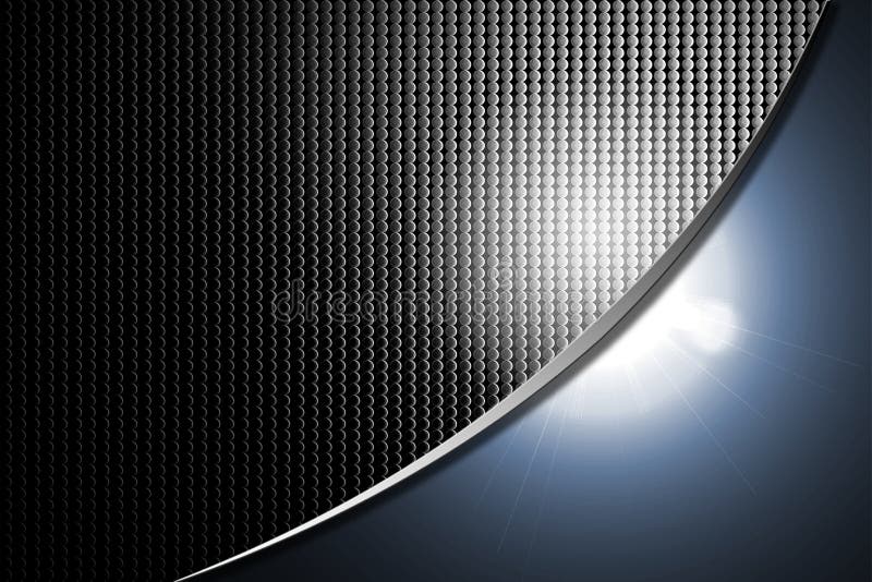 Carbon Black Background with Blue Bright Light Stock Illustration ...