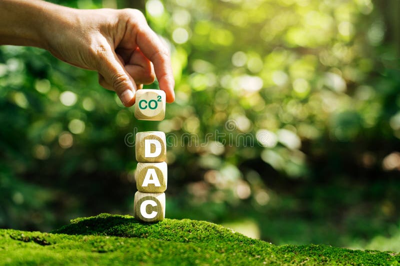 Carbon Capture and Climate Tech Concept. Direct Air Capture (DAC) Stock ...