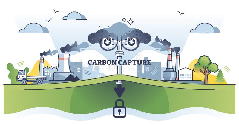 Carbon Capture Method for CO2 Exhaust Storage Underground Outline ...