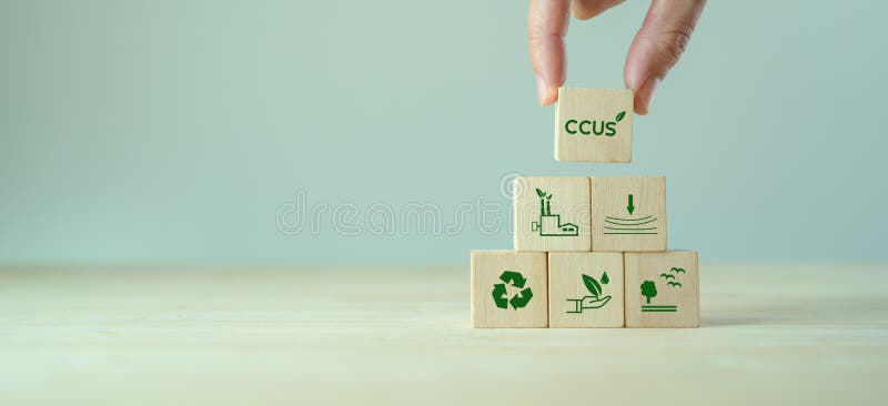 Carbon Capture, Utilization and Storage (CCUS) Concept. Technology of ...