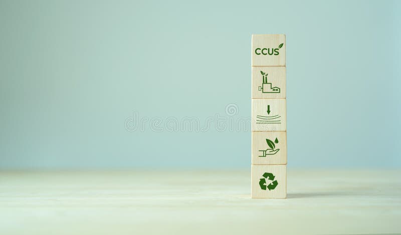 Carbon Capture, Utilization and Storage (CCUS) Concept. Technology of ...