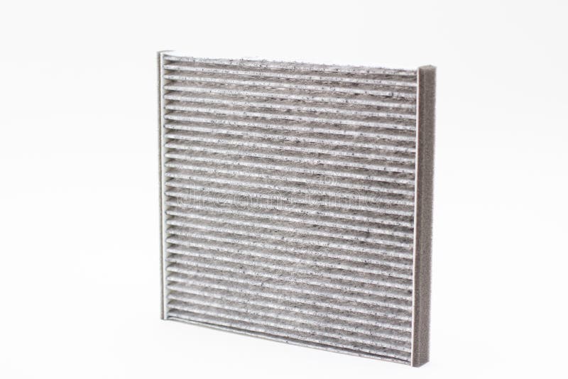 Carbon Car Air Filter on White Background Stock Image - Image of ...