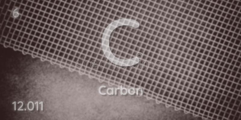 Carbon Chemical Element Physics and Chemistry Illustration Back Stock ...