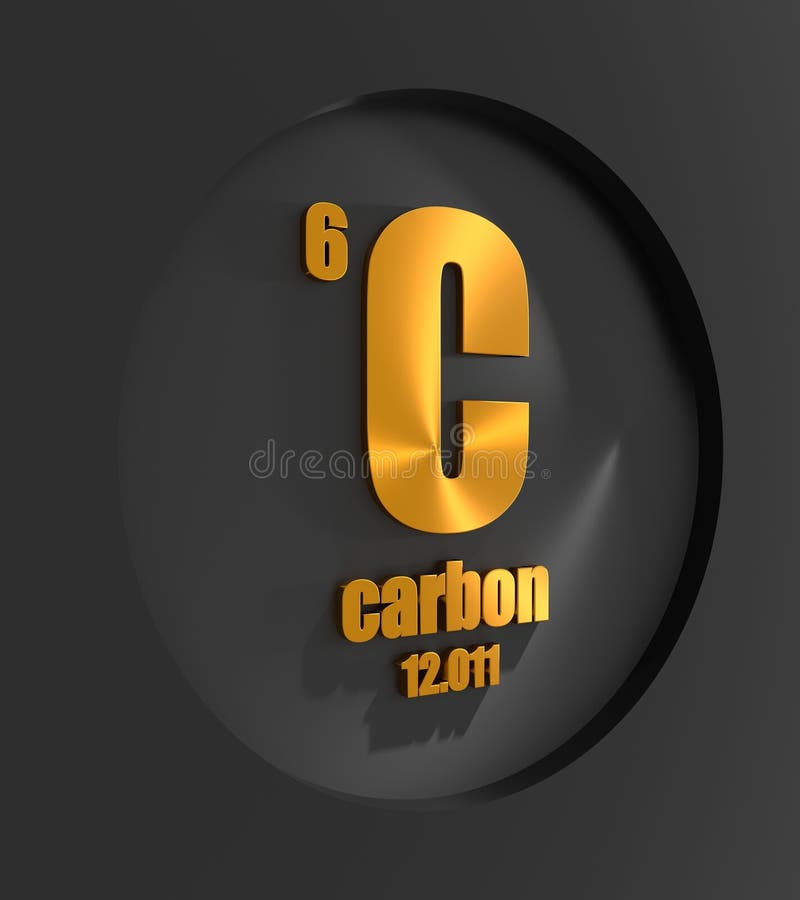 Carbon Chemical Element. Sign with Atomic Number and Atomic Weight ...