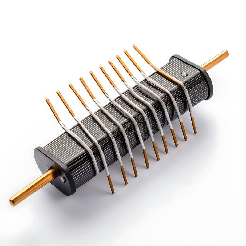 Carbon Composition Resistor Isolated on a White Background Stock ...