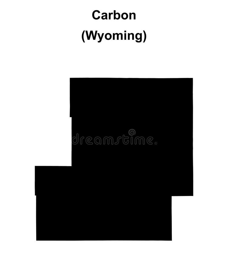 Carbon outline map stock vector. Illustration of wyoming - 361878293