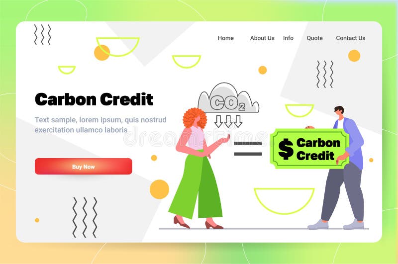 Carbon Credit Project Development Concept Co2 Emission Environment ...