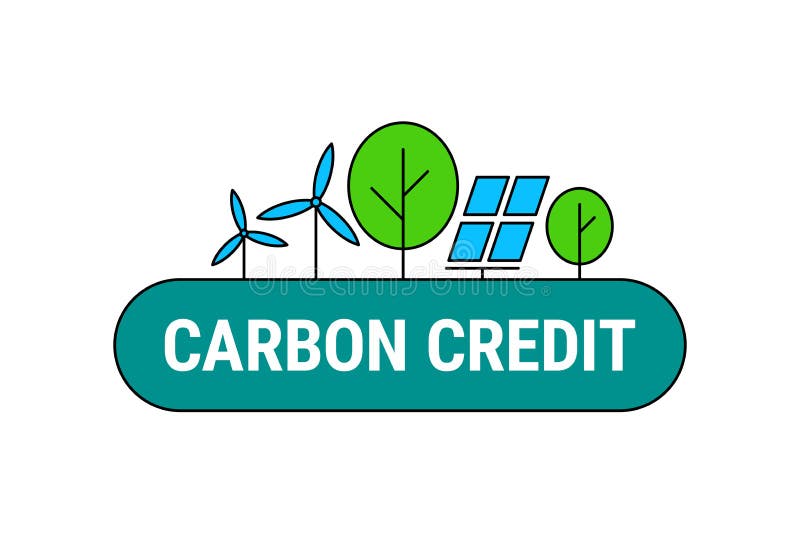 Carbon Credit Vector Icon Illustration Concept Stock Vector ... Carbon Credit Vector Icon Illustration Concept Stock Vector ...