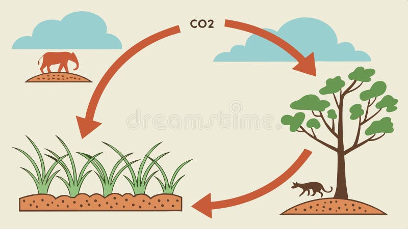 Carbon Cycle Diagram, Environmental Science and Ecological Balance ...