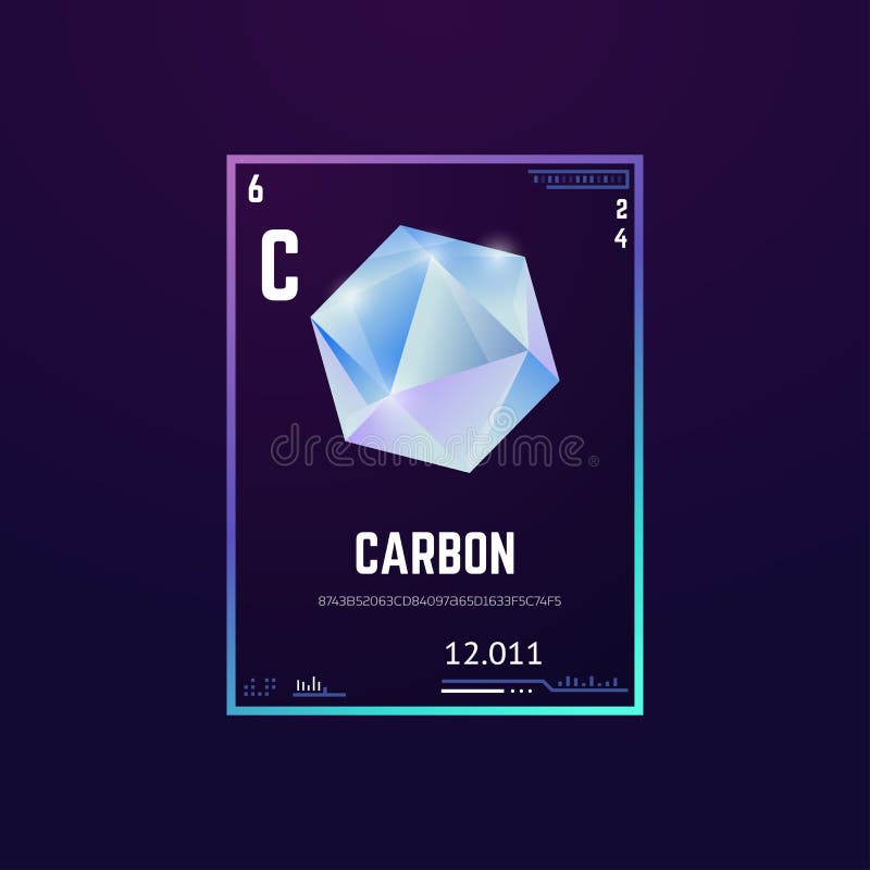Carbon diamond sign stock vector. Illustration of icon - 258605852