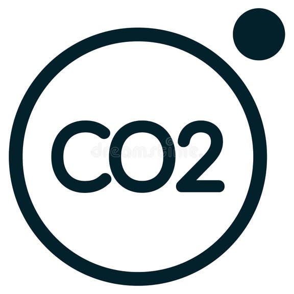 Carbon Dioxide C02 Emission - Icon Stock Illustration - Illustration of ...