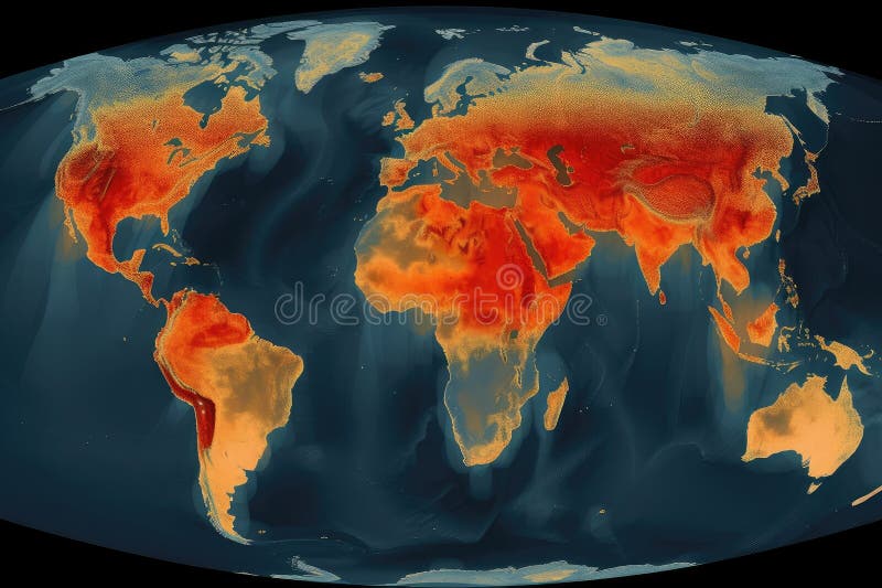 Carbon Dioxide Emissions Visualization, with Overlay of Heatmap To Show ...