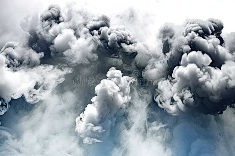 Carbon Dioxide Emissions Visualized in the Form of a Mist or Fog Stock ...