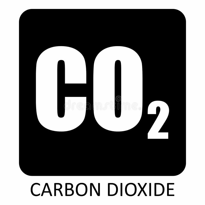 Carbon Dioxide Formula Symbol Stock Vector - Illustration of ...