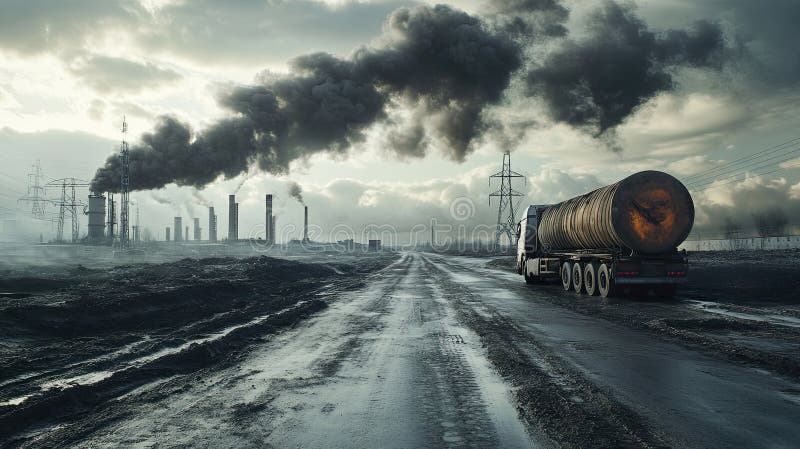 Carbon Emissions and Global Warming. Environmental Problem with Diesel ...