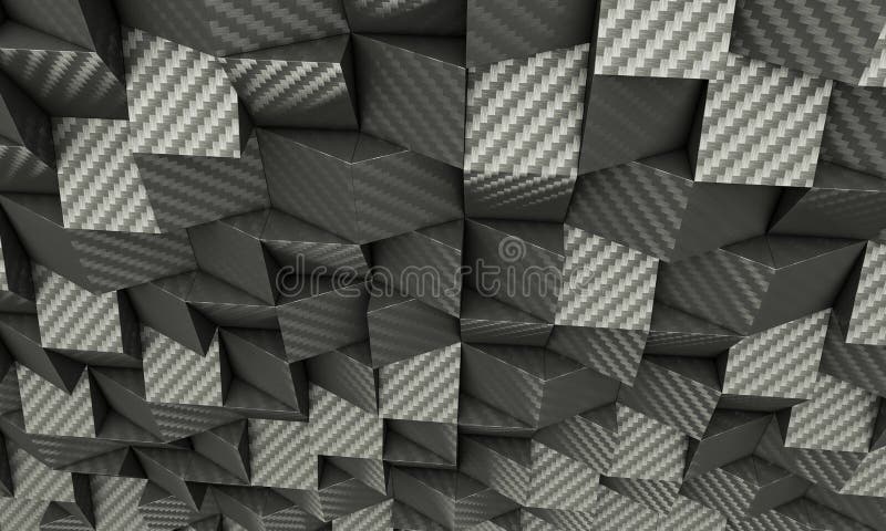 Carbon 3d Geometric Background Stock Illustration - Illustration of ...