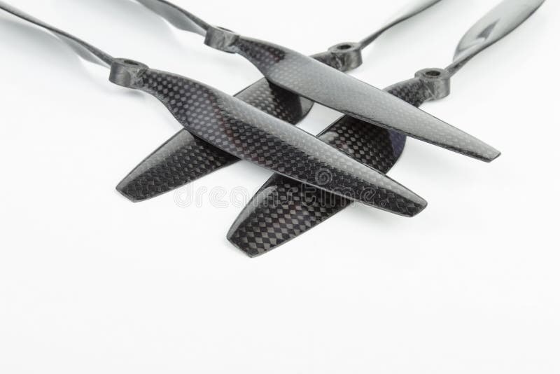 Carbon Fiber Drone Propeller. Stock Image - Image of fiber, ceramic ...