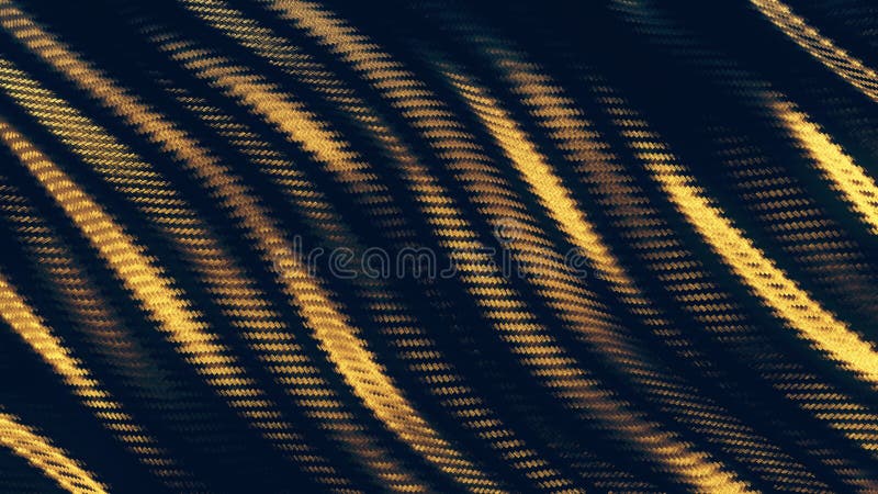 Carbon Fiber Gold Wave Texture Pattern Background Stock Illustration ...