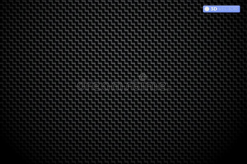 Carbon Fiber Texture with Redial Gradient. Vector Illustration. Dark ...