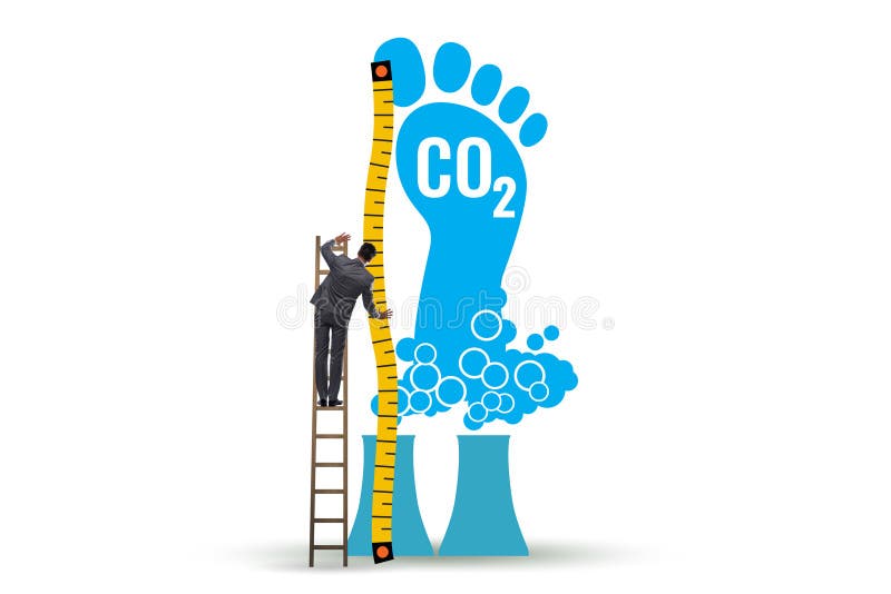 Carbon Footprint Concept with Pollution Stock Photo - Image of ecologic ...