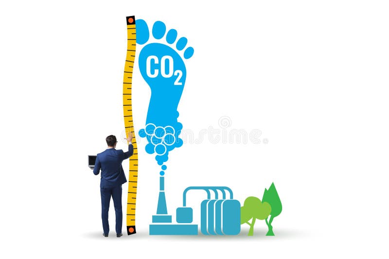 Carbon Footprint Concept with Pollution Stock Image - Image of change ...