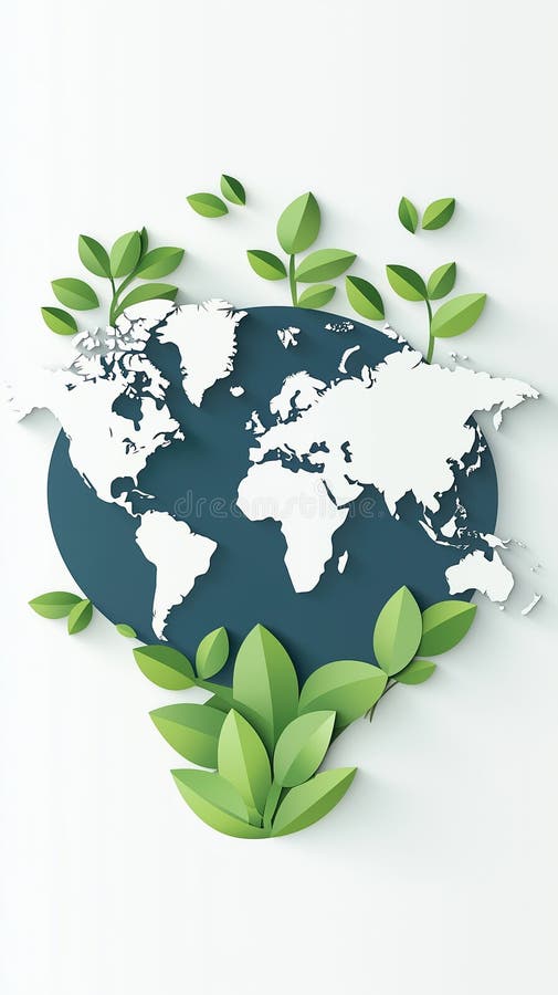 Carbon Footprint Infographic with Global Map, Emissions, Environmental ...