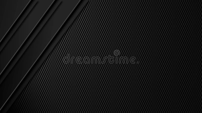 Carbon Graphic Elements Illustrated on Dark Background Stock ...