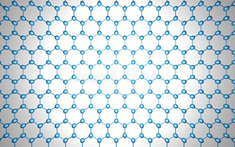 Carbon Grid: Graphene Atomic Structure for Nanotechnology Background ...