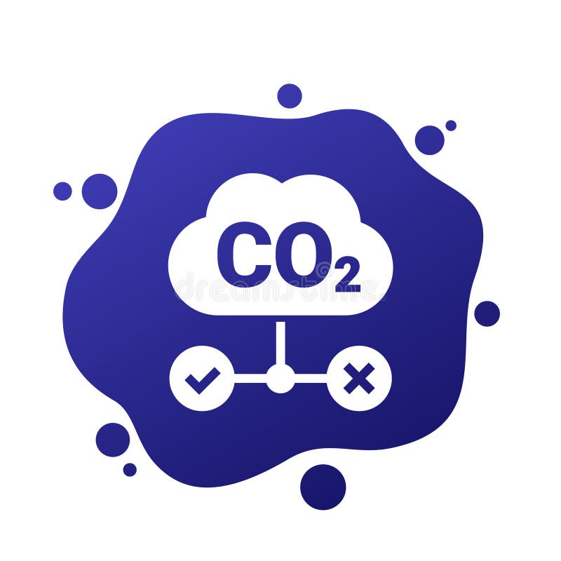 Carbon Management Icon, Reducing Co2 Gas Emission Stock Vector ...