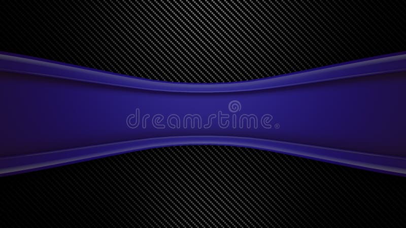 Carbon and Metal Blue Profile Abstract Background. Stock Illustration ...