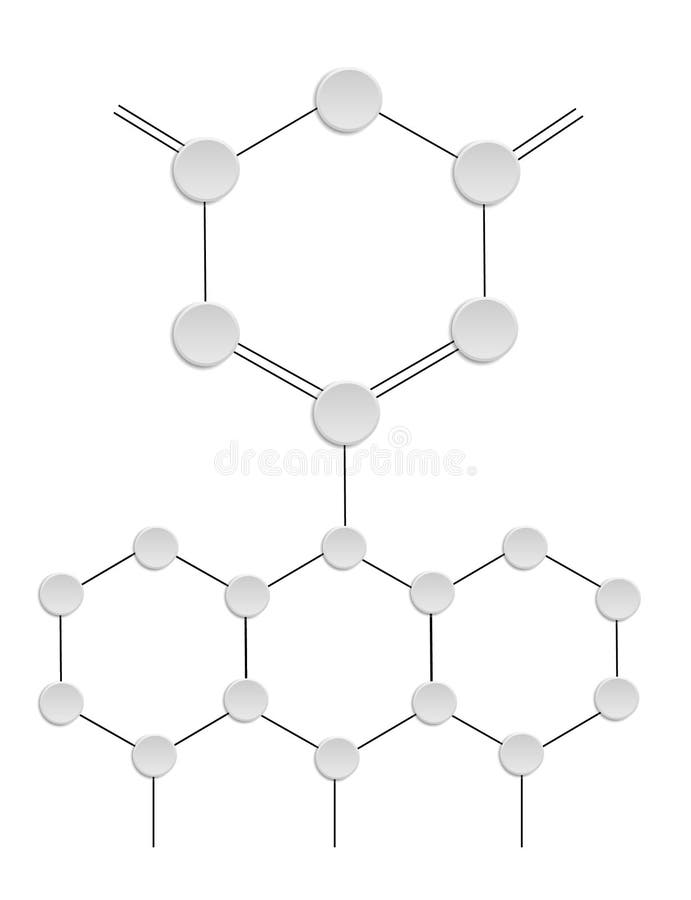 Carbon Molecule Background stock vector. Illustration of nanotechnology ...