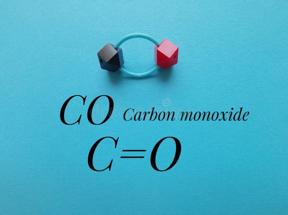 Model Monoxid De Carbon Monomolecular și Formulă Chimică. Model 3d De ...
