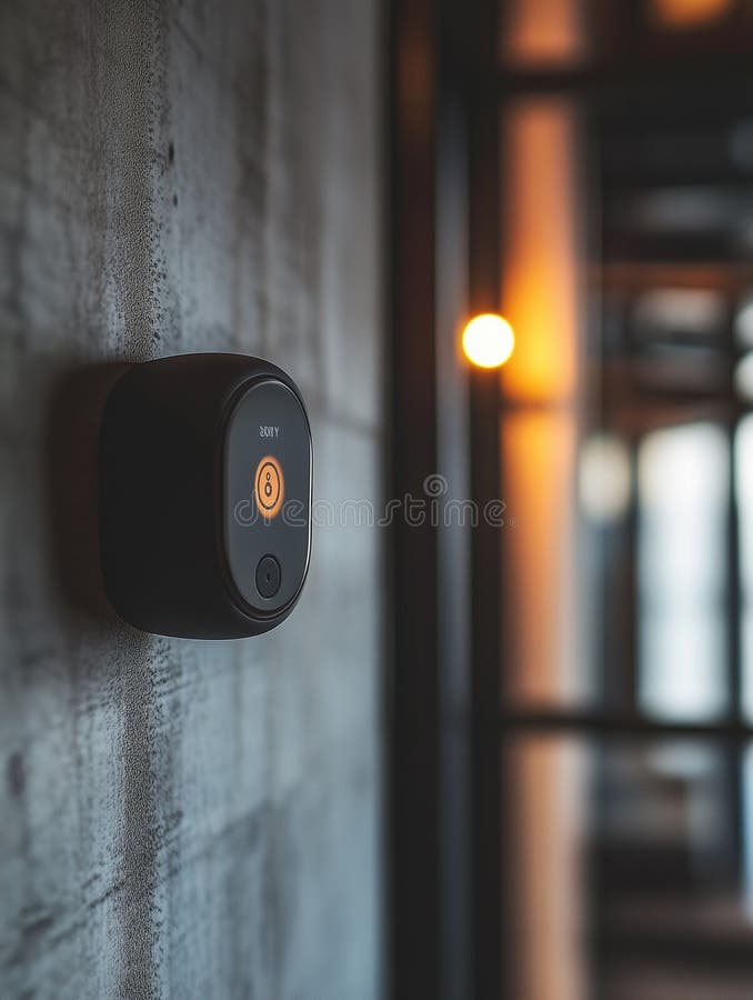 Carbon Monoxide Detector Installed in a Modern Interior Setting for ...