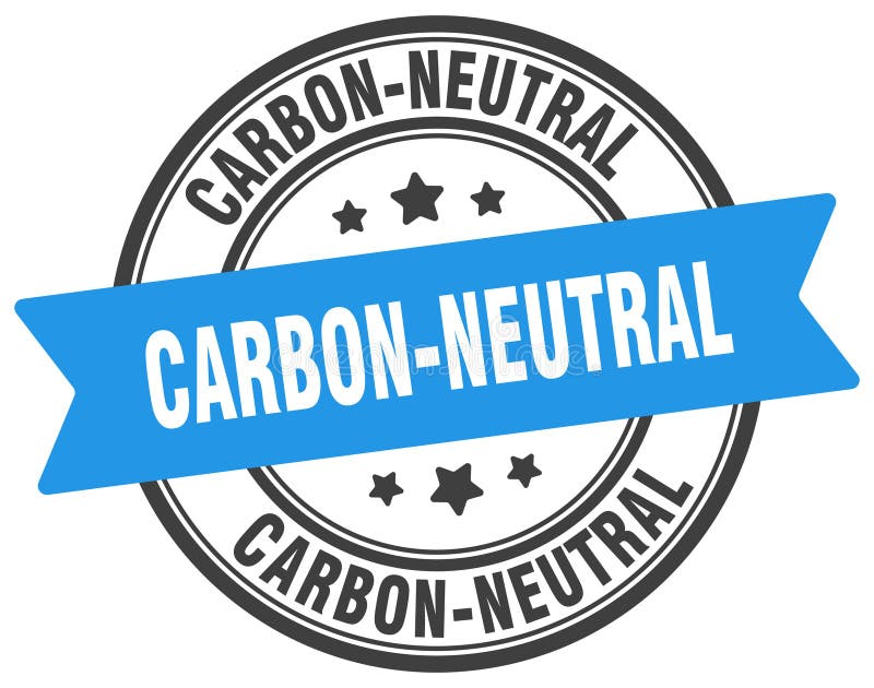 Carbon-neutral Stamp. Carbon-neutral Label on Transparent Background ...