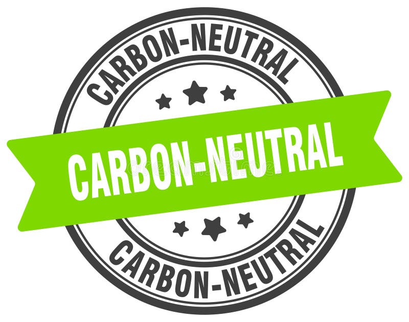Carbon-neutral Stamp. Carbon-neutral Label on Transparent Background ...