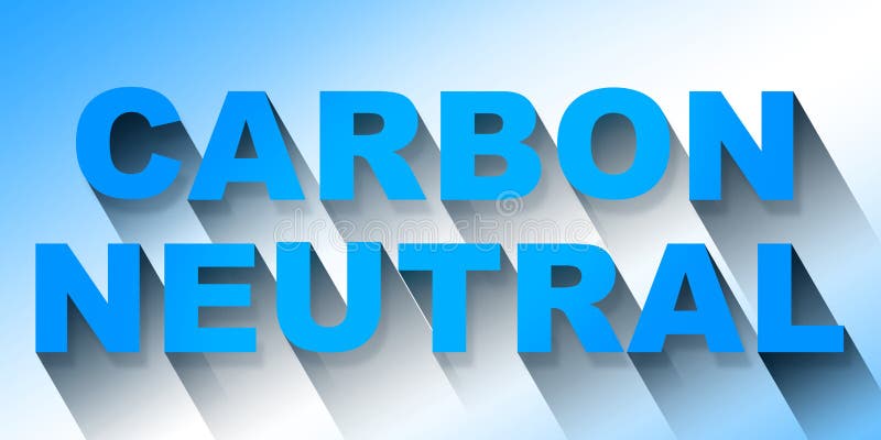 Carbon Neutral Text Quote - 3d Illustration Concept Stock Photo - Image ...