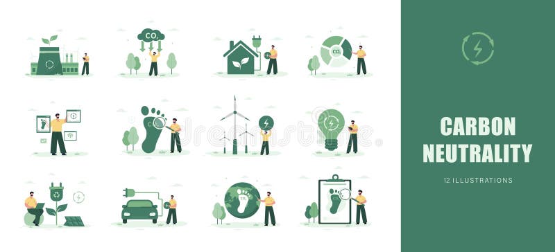 Carbon Neutrality. Energy Efficiency in Household and Industry. Male ...