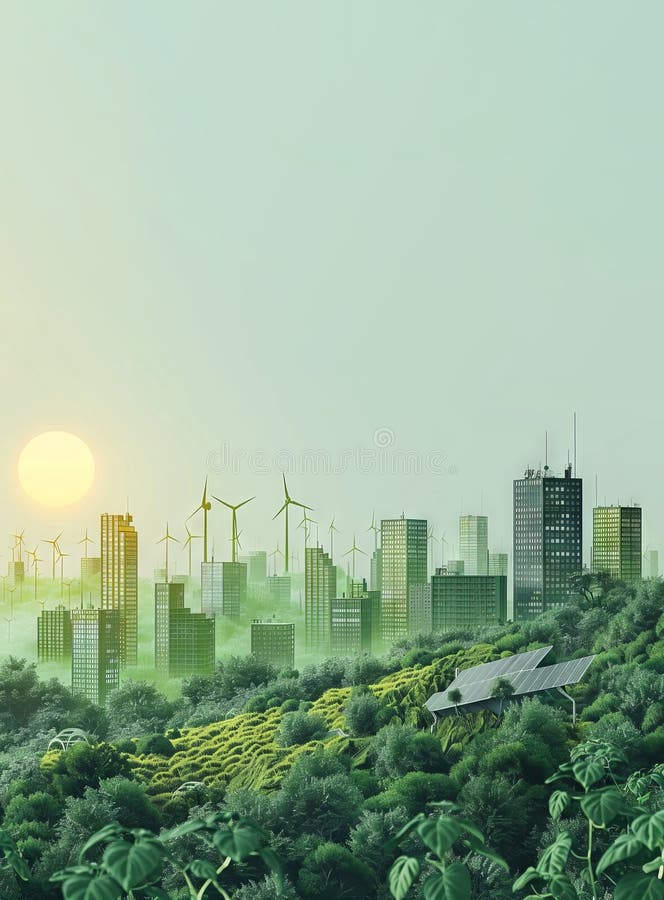 Carbon Neutrality and Net Zero Concept. Generated- AI Stock ...