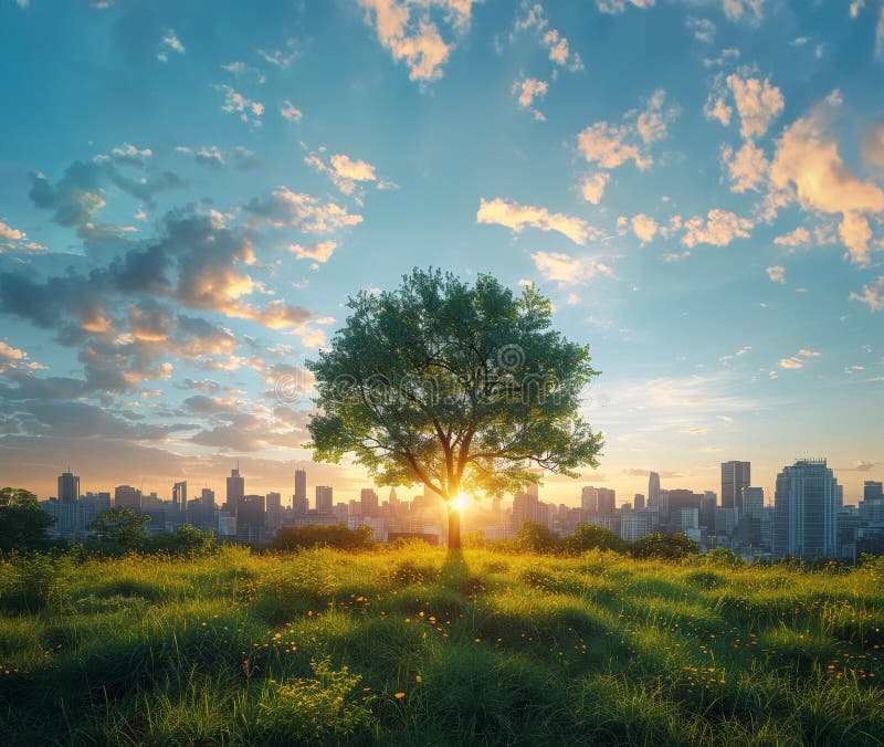 Carbon Neutrality and Net Zero Concept. Generated- AI Stock ...