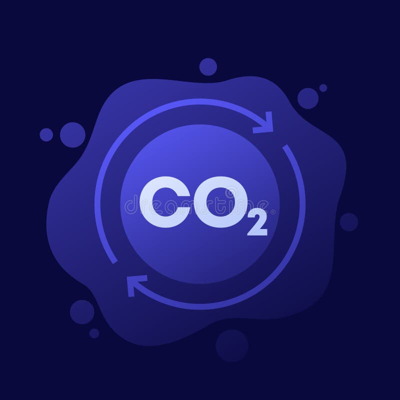 Carbon Offset, Capturing Co2 Gas Icon, Vector Stock Vector ...