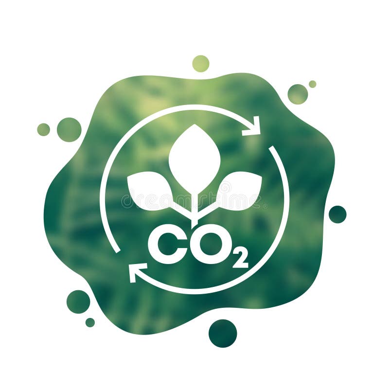 Carbon Offset, Co2 Gas Reduction Vector Icon Stock Vector ...