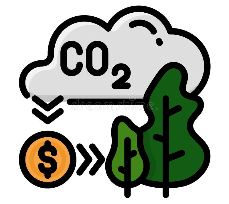 Carbon offset stock vector. Illustration of climate - 250972780